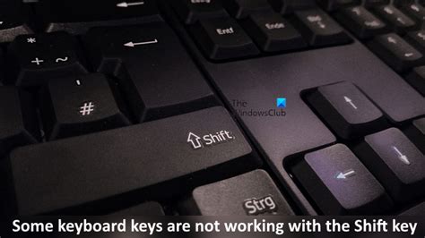 Some Keyboard Keys Are Not Working With The Shift Key