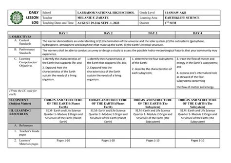 1st Sem Science Week 1docx