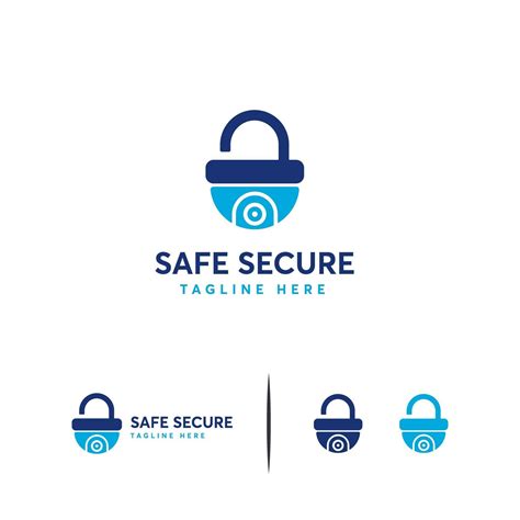 Safe Secure Logo Designs Concept Vector Secure Camera Logo Template