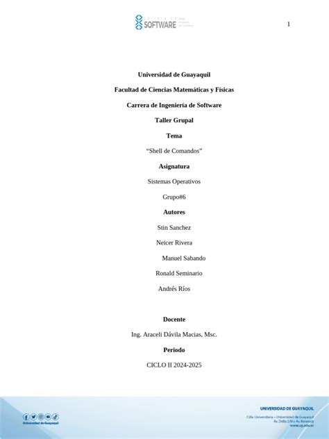 Shell De Comandos Grupo 6 Pdf Interfaz De Línea De Comando Lenguaje De Escritura