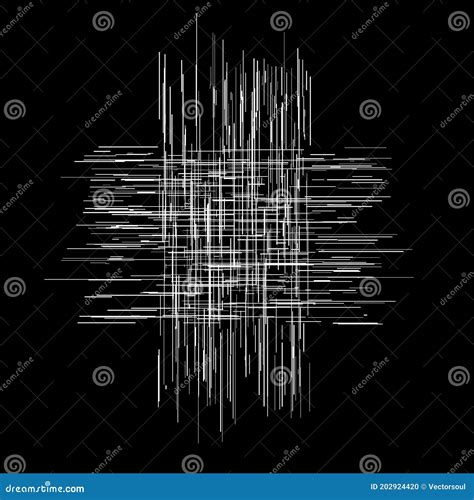 Irregular Random Lines Harsh Texture Abrasion Sketch Sketchy Scribble Lines Stock Vector