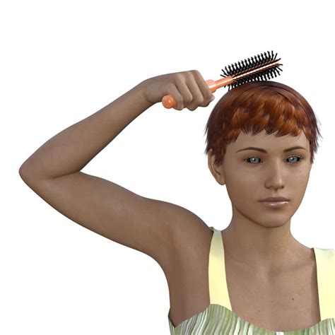 Round Hairbrush Daz Content By Dorothee237