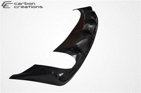 2008 2015 Mitsubishi Lancer 4DR Carbon Fiber M Power Rear Diffuser 1 Piece 1