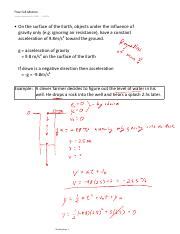Free Fall Motion Incomplete Pdf Free Fall Motion Sunday September PM On The