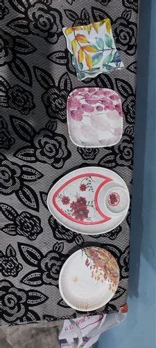 Rectangular Melamine Dinner Snack Plate At Rs 15piece Melamine