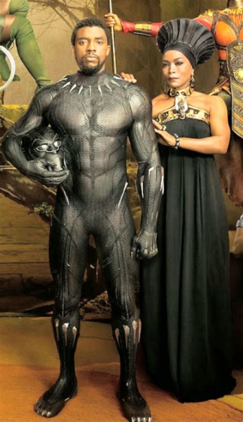 Tchalla Black Panther And Queen Mother Romonda Of Wakanda Black