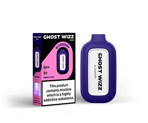 Buy Online Ghost Wizz Blueberry 20mgml 600 Puffs Aed 40 Adah Vape Shop
