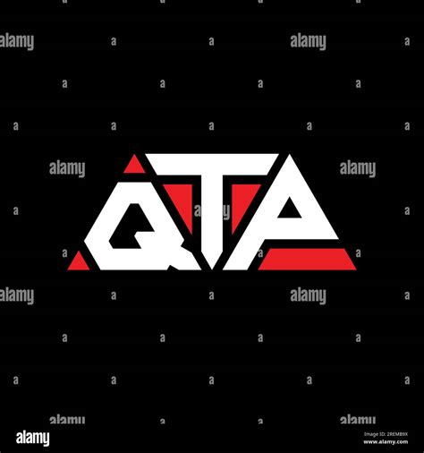 Qtp Triangle Letter Logo Design With Triangle Shape Qtp Triangle Logo