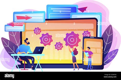 Cross Platform Bug Founding Concept Vector Illustration Stock Vector Image And Art Alamy