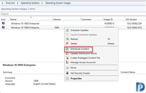 Deploy Windows 10 1909 Using Sccm