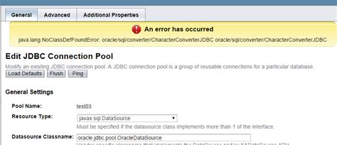 Glassfish Jdbc Connection Pool Throws Noclassdeffounderror Characterconverterjdbc Stack Overflow