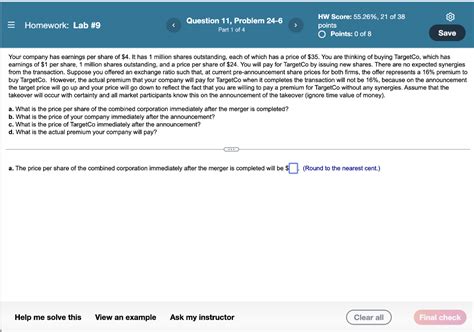 Solved O Homework Lab Question Problem Part Chegg Com