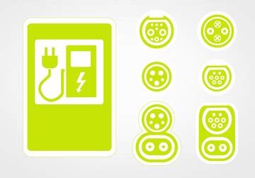 Estación De Carga De Un Logotipo De Vehículo Eléctrico Moderno En La