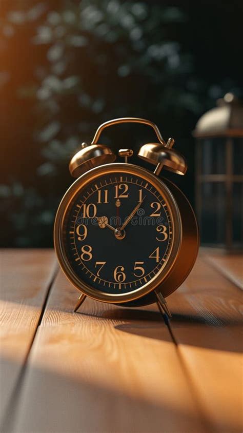 Business Efficiency Clock On Table Organization Success Profitable Time Use Stock Illustration