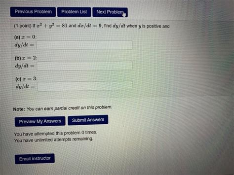 Solved Previous Problem Problem List Next Problem 1 Point