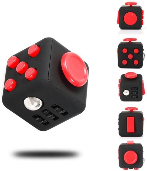Fidget Cube With Cover Desk Toy Clicker Joystick Button For Stress Anxiety Adhd Autism Fidget Cube With Cover Desk Toy Clicker Joystick Button For Stress Anxiety Adhd Autism