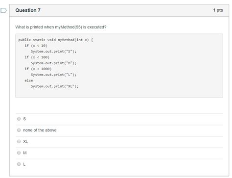 solved d question 13 1 pts the following code output string