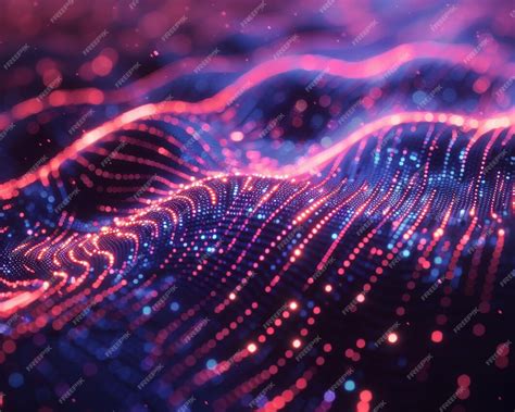 premium photo abstract visualization of a digital wave pattern made
