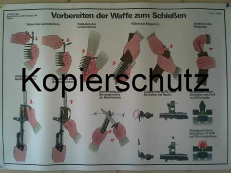 Nva Lehrtafel Kalaschnikow Mpi Ak 74 Aks 74n Uaz Gaz 69 Bmp1 Tatra813 Stasi Ddr Eur 14 99