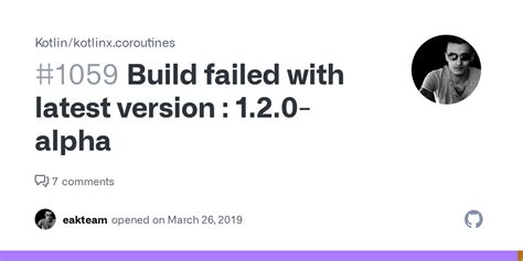 Build Failed With Latest Version 120 Alpha · Issue 1059 · Kotlin