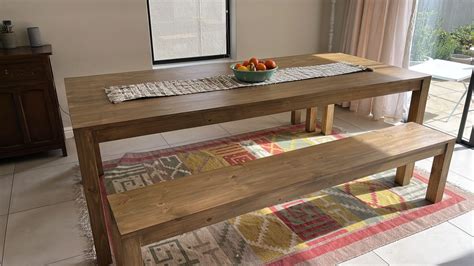 Carins Flush Table And 2 Benches The Woodbox