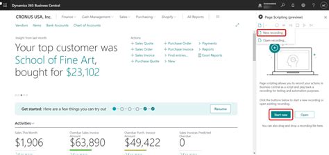 Enhancing User Acceptance Testing With Business Centrals Page