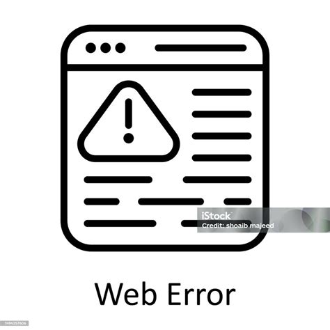 웹 오류 벡터 개요 아이콘 디자인 그림입니다 흰색 배경에 서 및 웹 기호 Eps 10 파일 0명에 대한 스톡 벡터 아트 및 기타