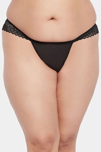 Buy Secrets By Zerokaata Medium Rise Zero Coverage Thong Black At Rs