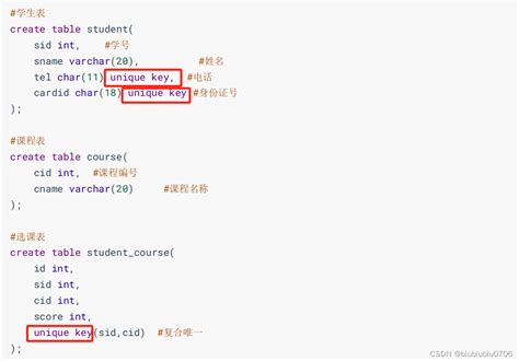 数据库表字段约束 Csdn博客