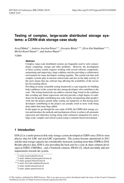 pdf testing of complex large scale distributed storage systems a