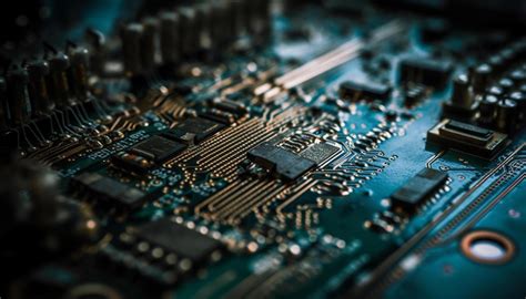complexity of computer parts circuit board cpu and capacitor