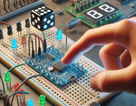 simulating dice throwing on attiny tricky circuit