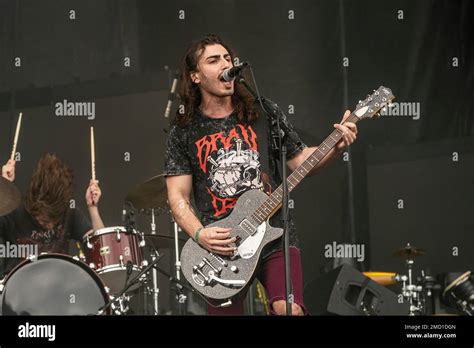 Justin Benlolo Of Brkn Love Performs At Welcome To Rockville At Daytona International Speedway