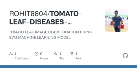 Tomato Leaf Diseases Classification Using Svm Machine Learning Modellicense At Master