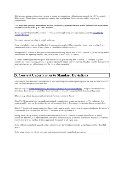 Uncertainty Measurement Calculation Docx