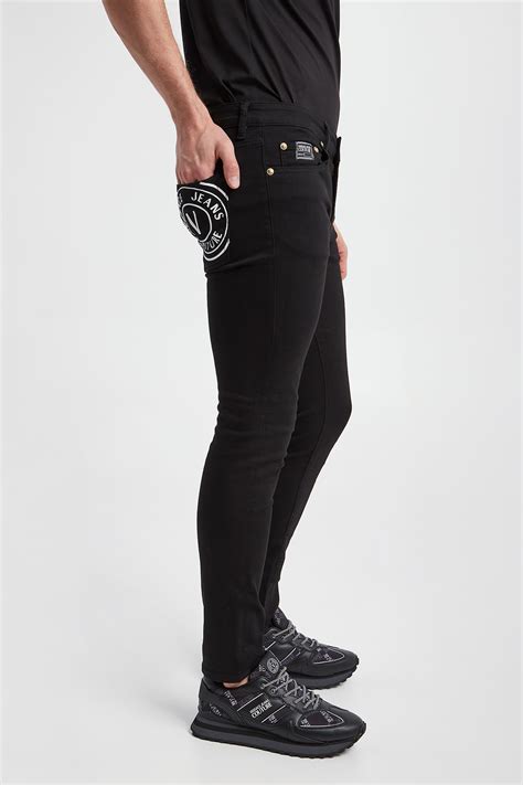 Jeansy męskie VERSACE JEANS COUTURE Czarny Slim 73GAB5S6/CDW00/909 ...