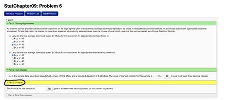 Solved Statchapter09 Problem 6 Previous Problem Problem