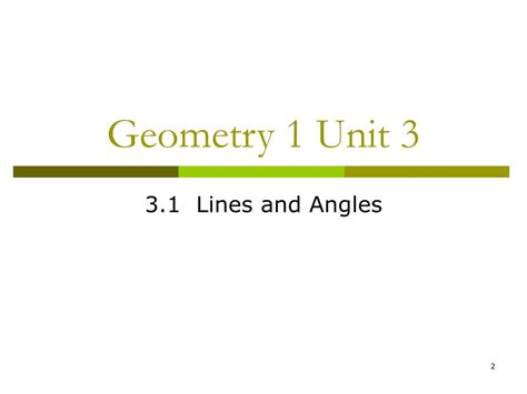 PPT Geometry 1 PowerPoint Presentation Free Download ID 3382701
