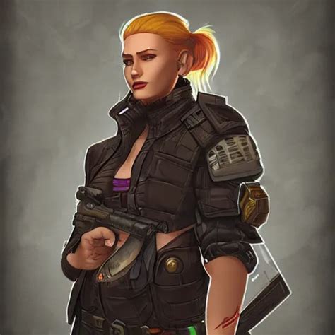 Shadowrun Character Art Headshot Illustration Stable Diffusion