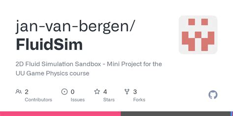 GitHub Jan Van Bergen FluidSim D Fluid Simulation Sandbox Mini Project For The UU Game