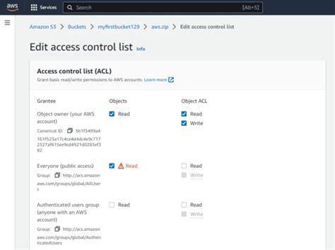Configuring S3 Permissions And Access Controls