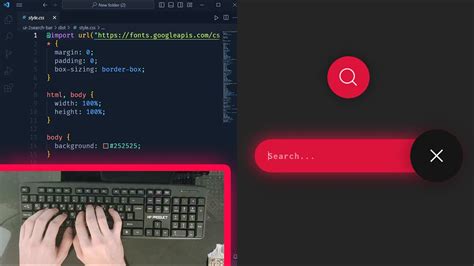 Creating A Stylish Search Bar With Html And Css Web Development Tutorial Youtube