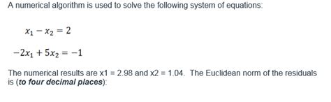 solved a numerical algorithm is used to solve the following