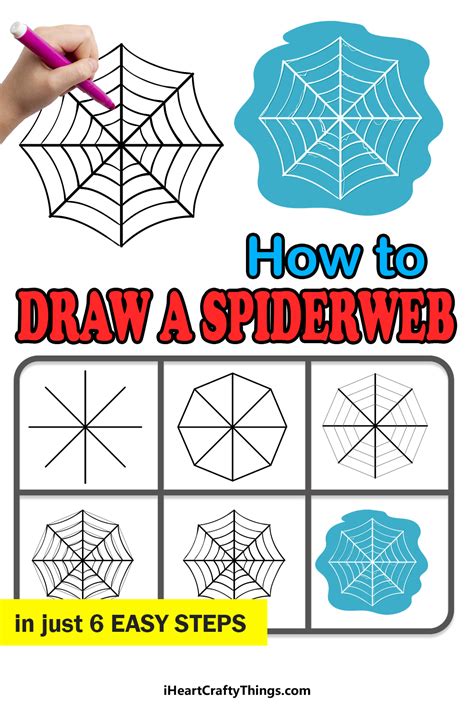 How To Draw A Spiderweb A Step By Step Guide Drawings Spider Web Drawing Spider Web