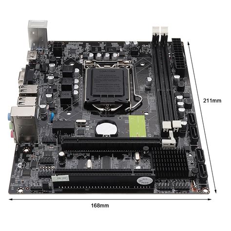 ddr3 computer motherboard 1156 pin a2 with hdmi for intel h55 socket l