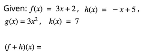 Function Operations Composition And Inverses Flashcards Quizlet