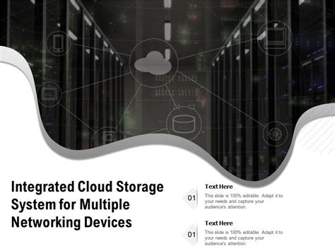 Integrated Cloud Storage System For Multiple Networking Devices PowerPoint Slides Diagrams