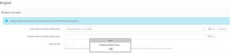 Alert Box Technical Error Details Configuring And Using Prestashop