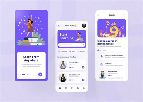 Online Learning App On Behance