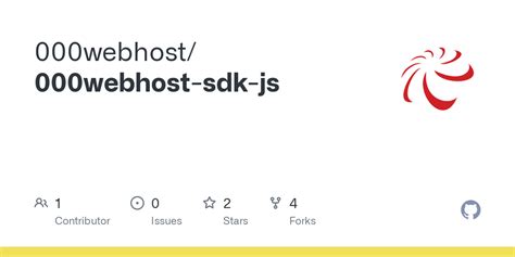 GitHub Webhost Webhost Sdk Js